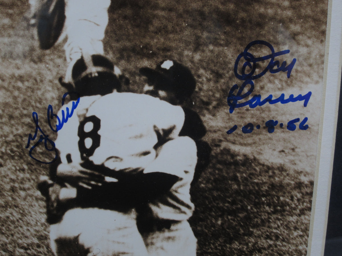 New York Yankees Yogi Berra & Don Larsen Dual Hand Signed Autographed – Prime Time Sports & Framing