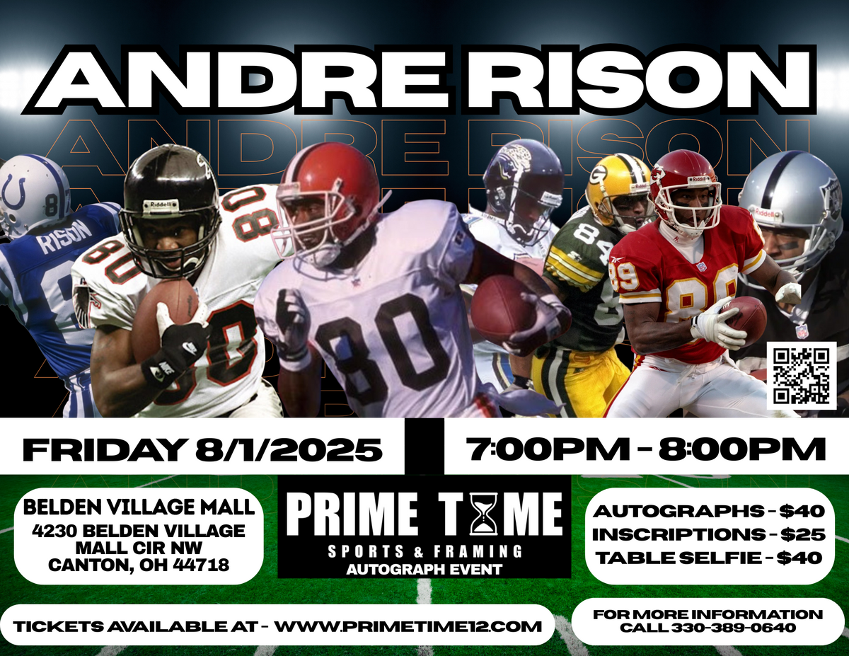 Andre Rison Autograph Signing Event – Prime Time Sports & Framing
