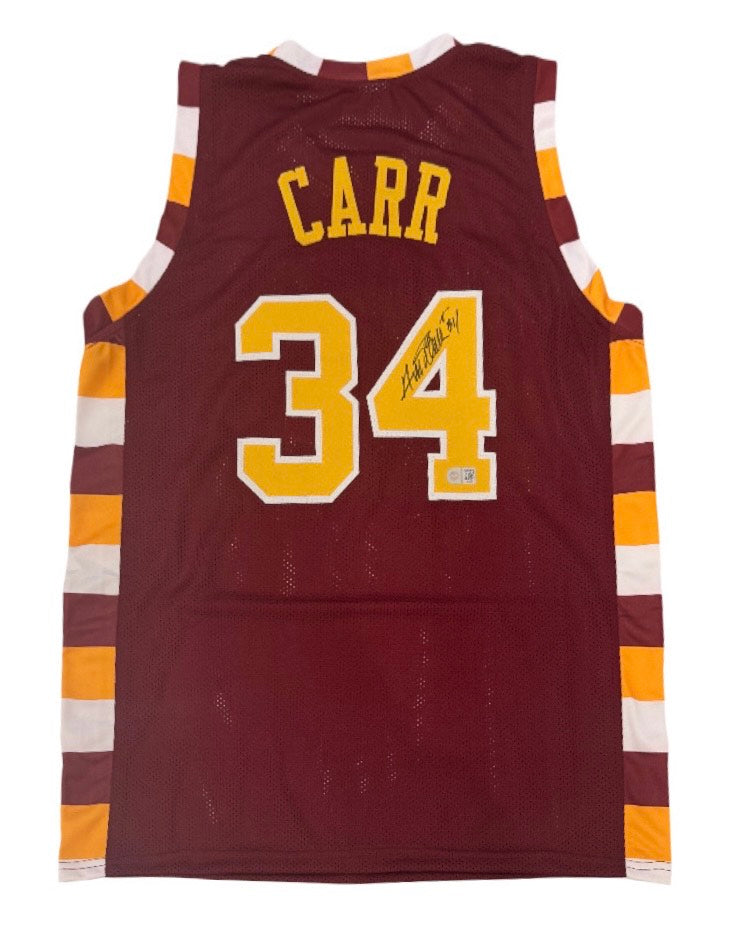 Cleveland Cavaliers Austin Carr Hand Signed Autographed Custom Maroon ...