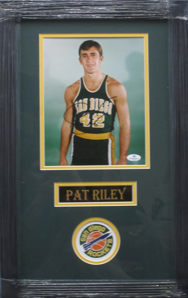 San Diego Rockets Pat Riley Hand Signed Autographed 8x10 Photo Framed ...