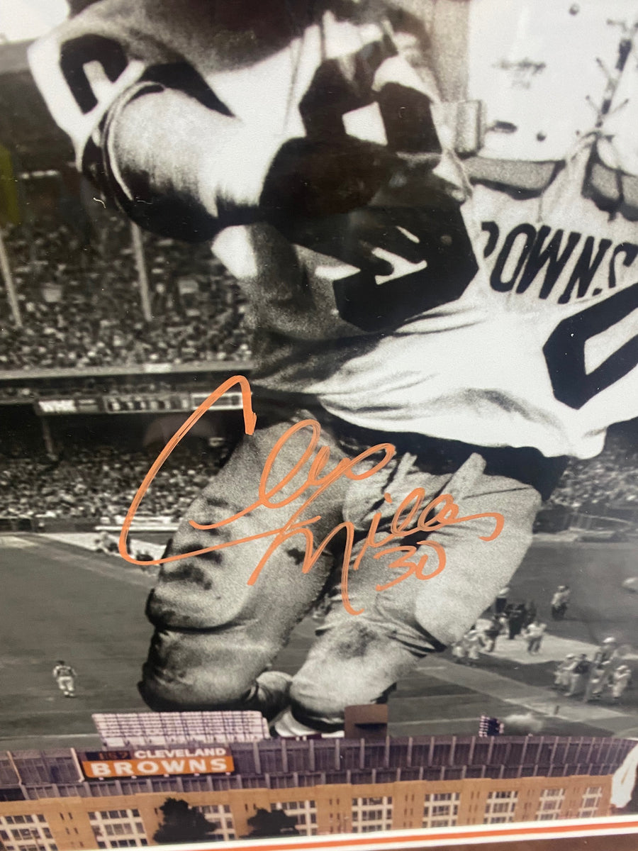 Cleveland Browns Greg Pruitt & Cleo Miller Dual Hand Signed Autographe ...