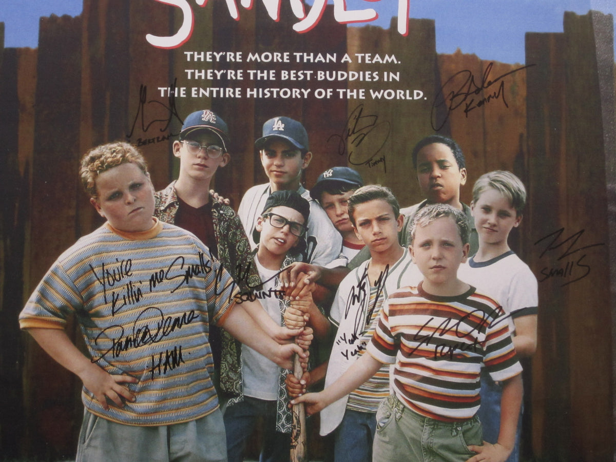 The Sandlot Cast Hand Signed Autographed Movie Cover Poster with 9 Ins ...