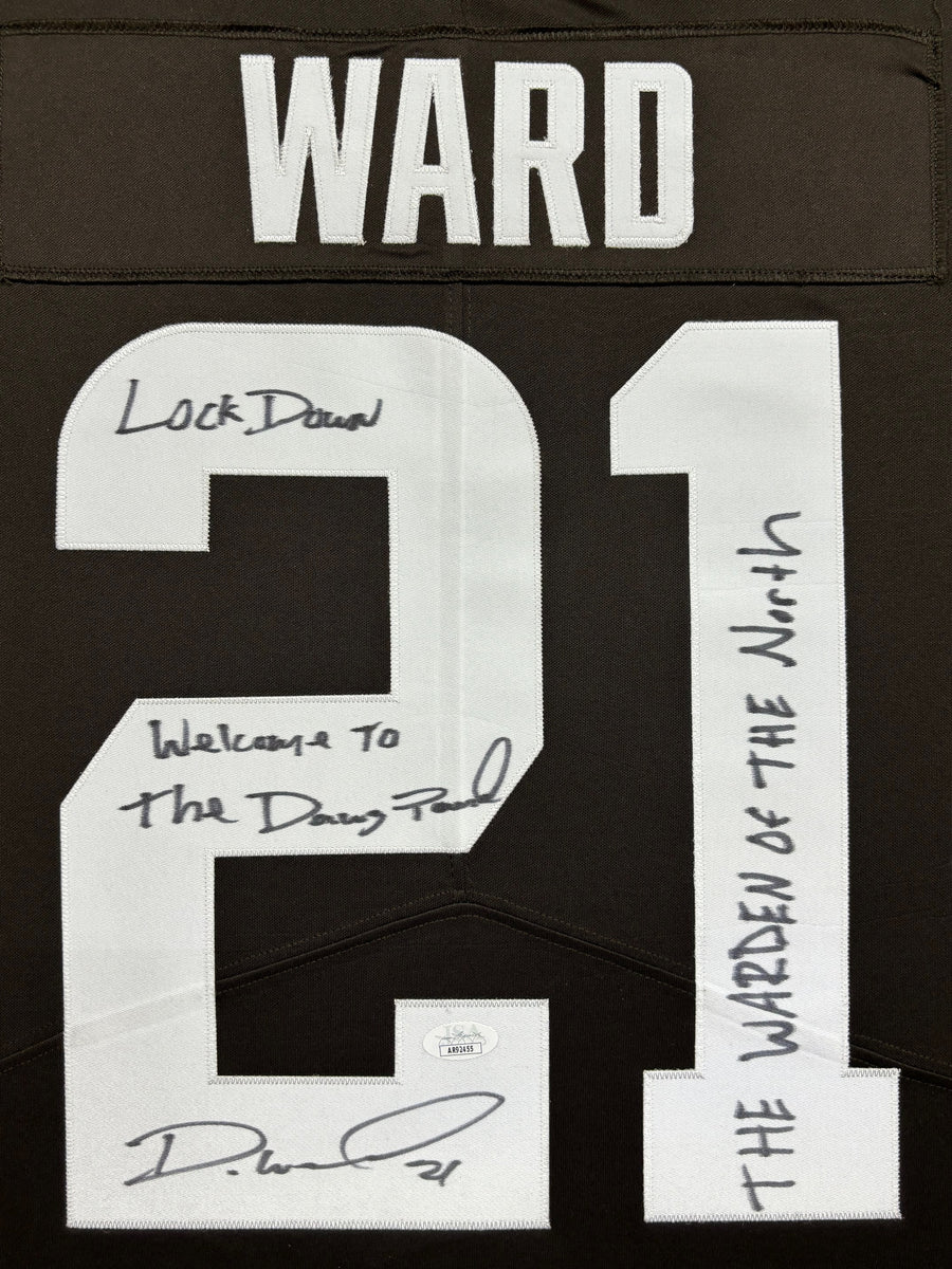 Cleveland Browns Denzel Ward Hand Signed Autographed Custom Brown Jers ...