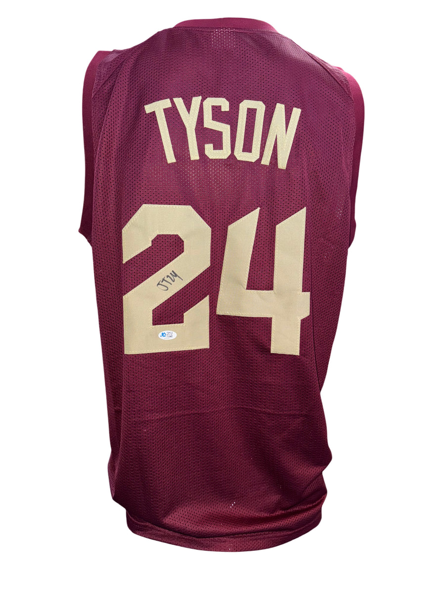 Cleveland Cavaliers Jaylon Tyson Hand Signed Autographed Custom Wine J ...